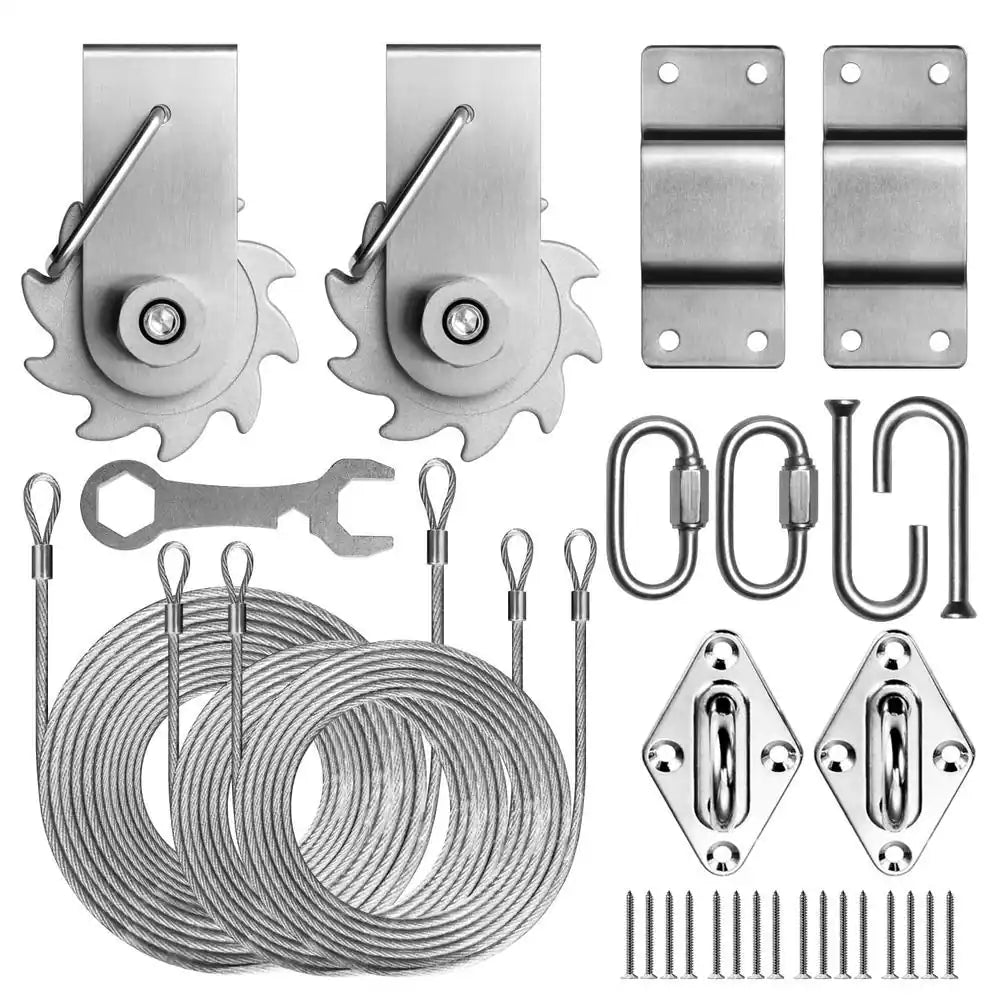 Top-Notch Tension Ratchet Winch Square/Rectangle Sun Shade Sail Canopy ...